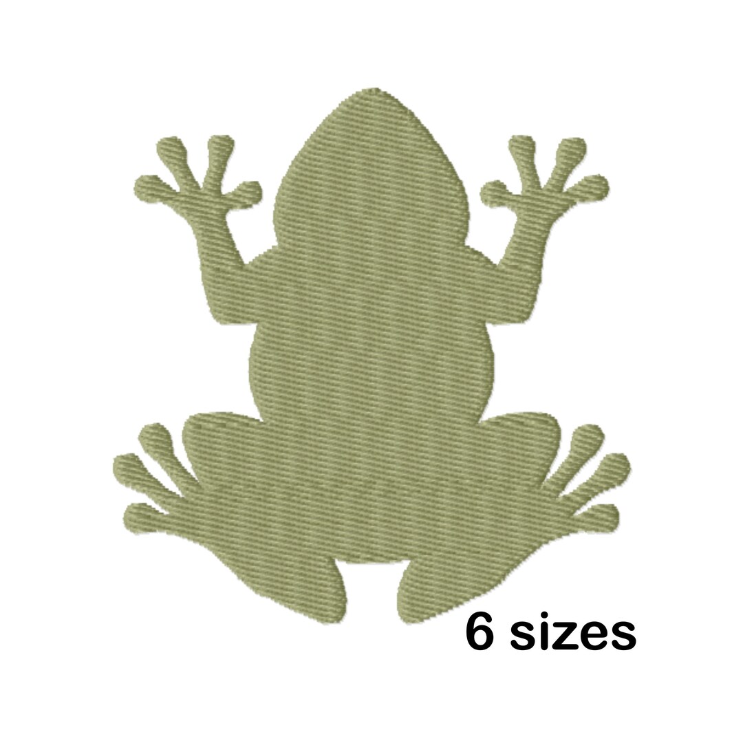 Frog Embroidery Designs, Instant Download in 6 Sizes - Etsy