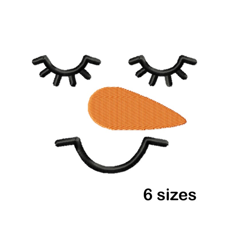 Snowman Face Embroidery - Etsy