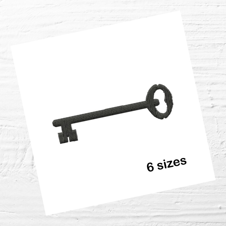 Antique Key Embroidery Designs Instant Download 6 Sizes - Etsy