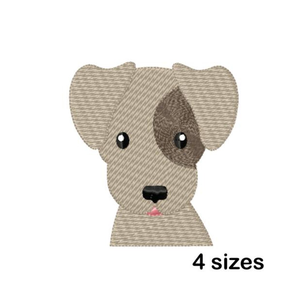 Puppy Dog Face Machine Embroidery Design, Animal Theme, Instant ...