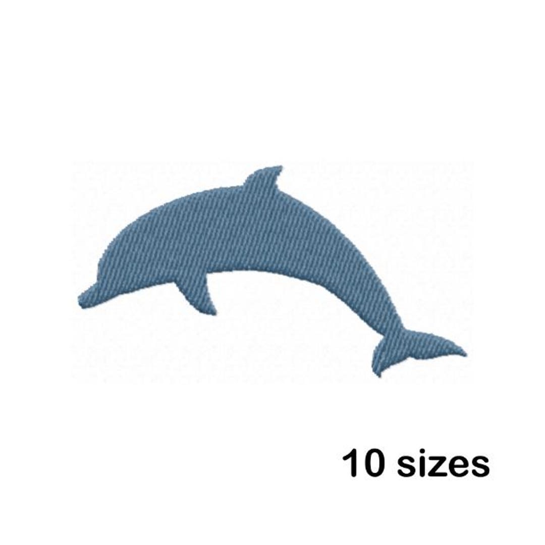 Dolphin Embroidery Design, Jumping Bottlenose Dolphin Design ...