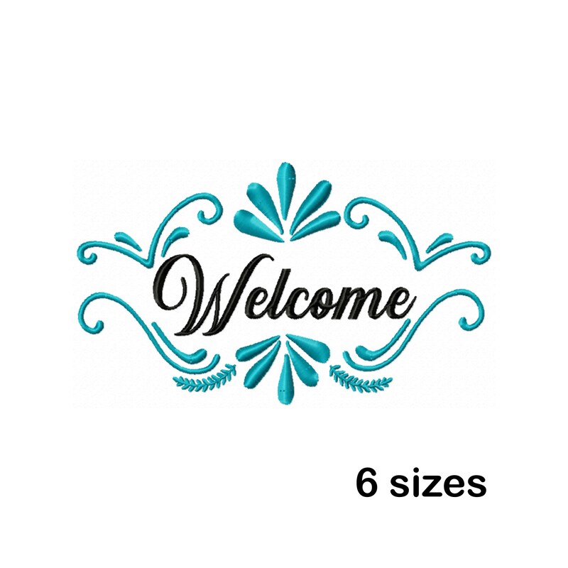 Welcome Embroidery - Etsy