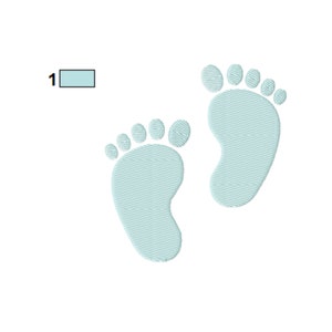 Baby Footprints Embroidery Designs, Instant Download in 10 Sizes - Etsy