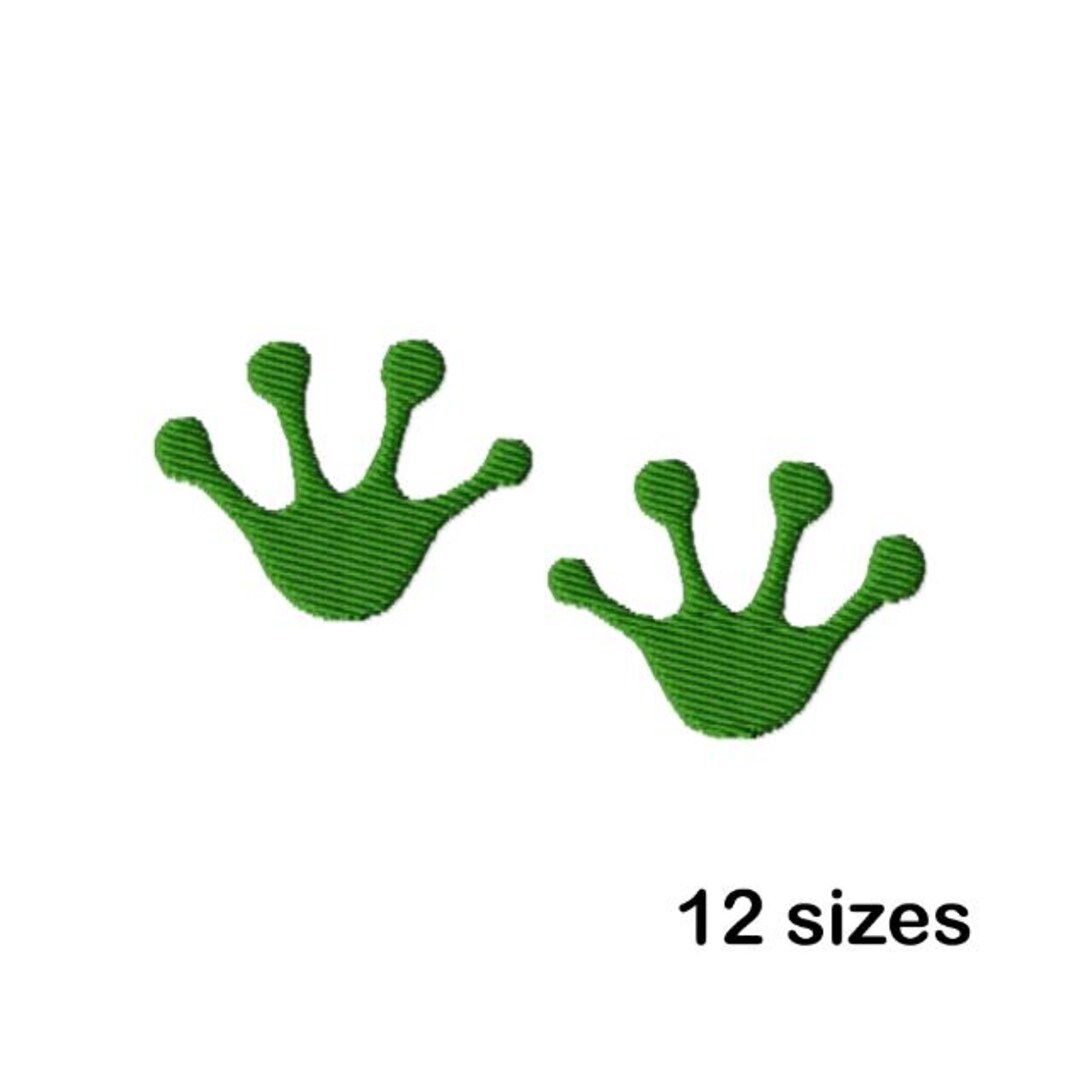 Frog Feet Embroidery Design, Animal Machine Embroidery Designs, Instant ...