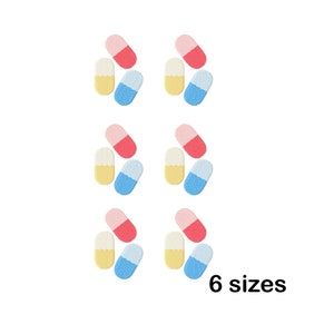 Mini Pills Embroidery Design, Instant Download in 6 Sizes - Etsy