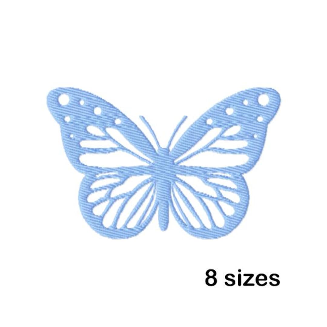 Butterfly Embroidery Design, Instant Download in 8 Sizes - Etsy