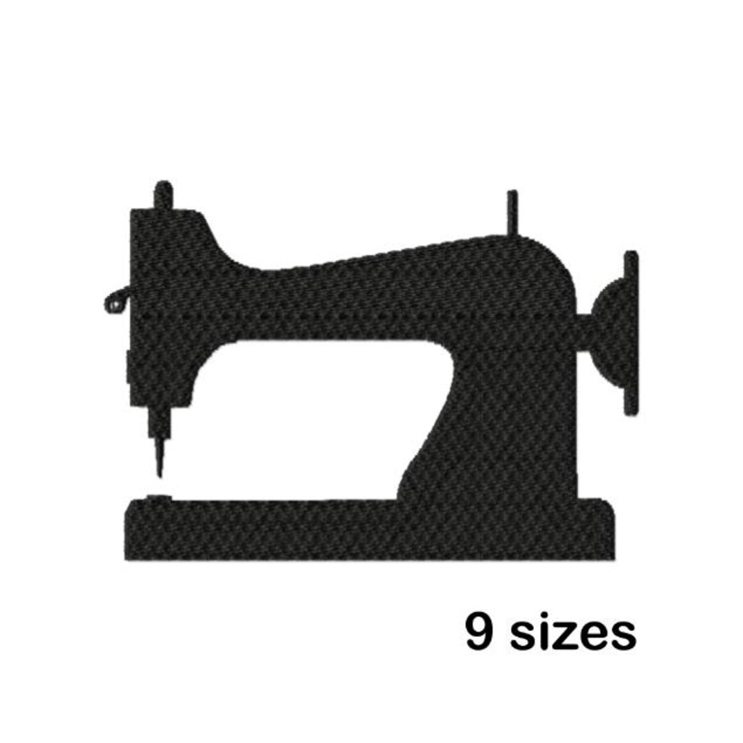 Sewing Machine Embroidery Design, Instant Download in 9 Sizes - Etsy