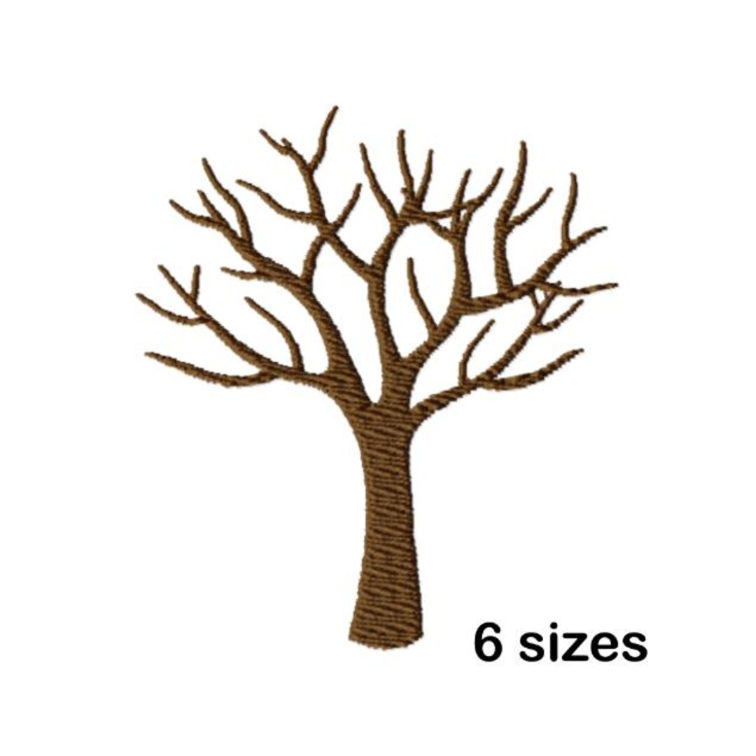 Tree Embroidery Design, Instant Download in 6 Sizes - Etsy