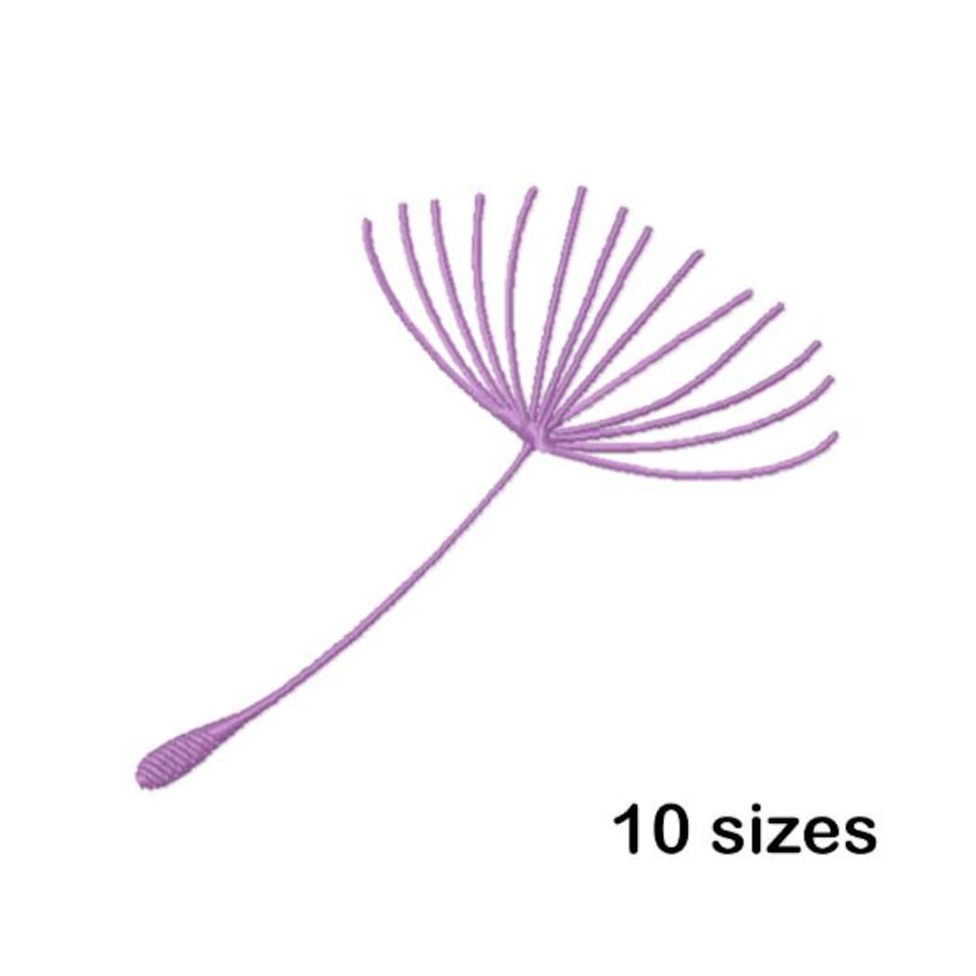 Dandelion Flower Embroidery Design, Instant Download in 10 Sizes, Line ...