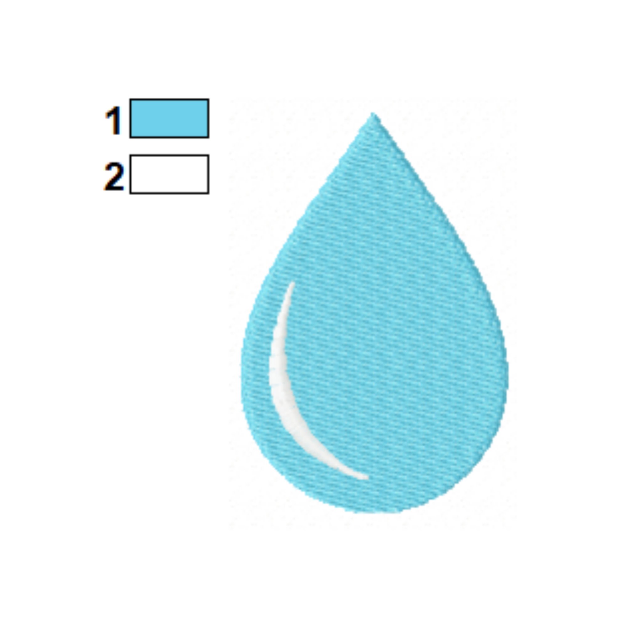 Rain Drop Embroidery Designs Instant Download 10 Sizes - Etsy