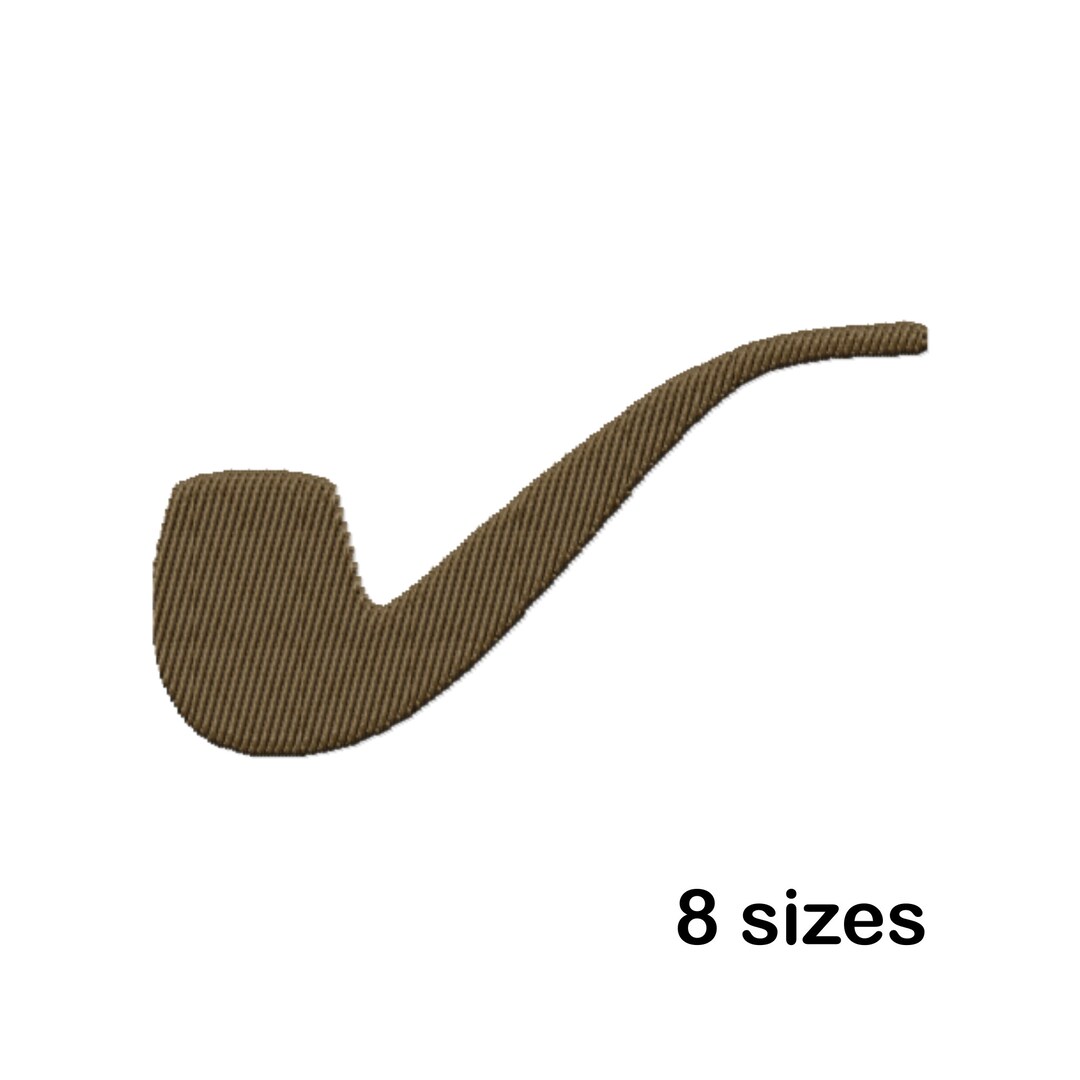 Smoking Pipe Embroidery Design, Instant Download in 8 Sizes - Etsy