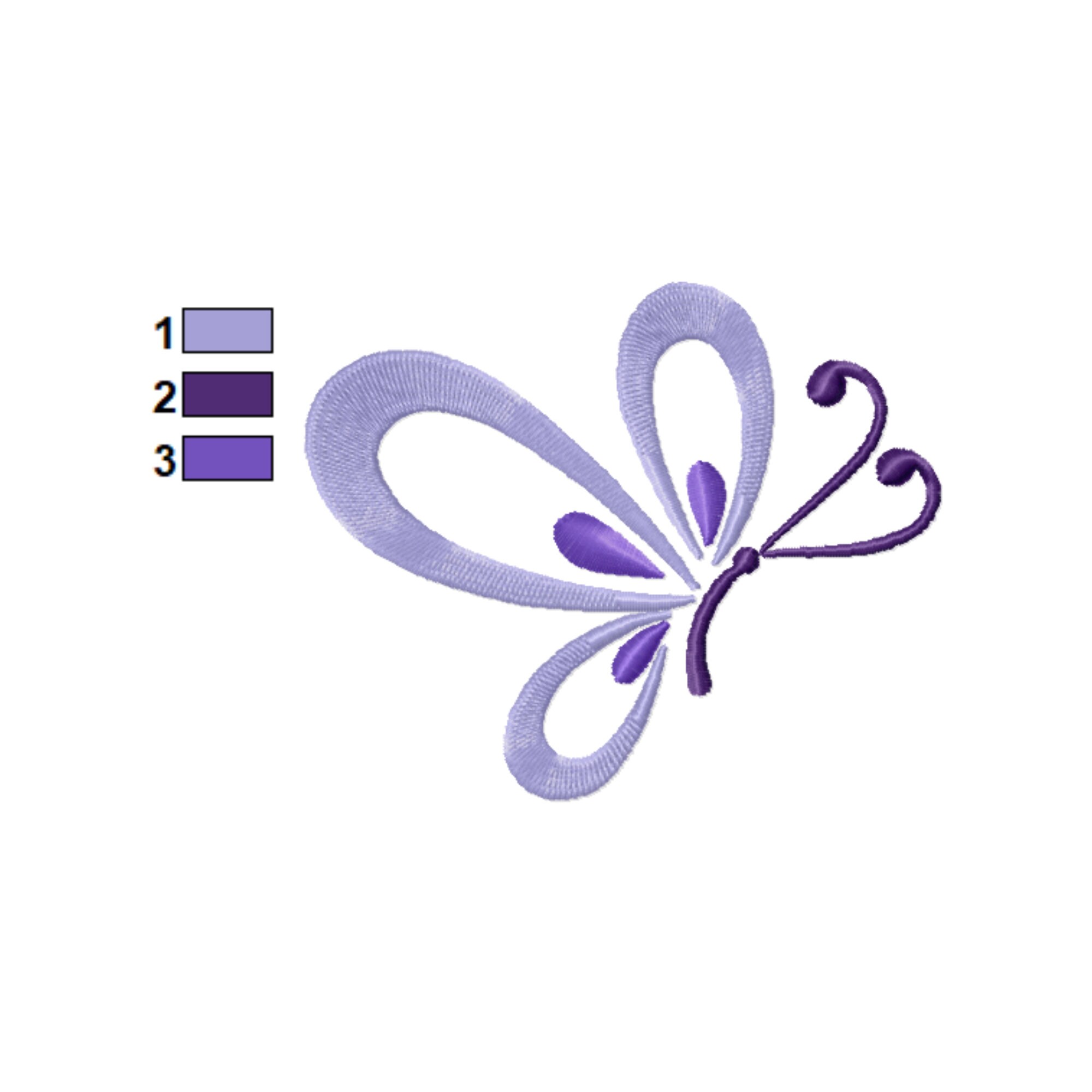 Butterfly Embroidery Design, Instant Download in 6 Sizes - Etsy