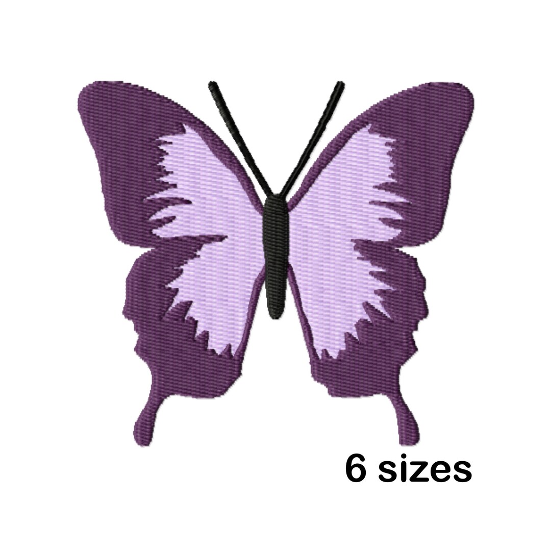 Butterfly Embroidery Design, Instant Download in 6 Sizes - Etsy
