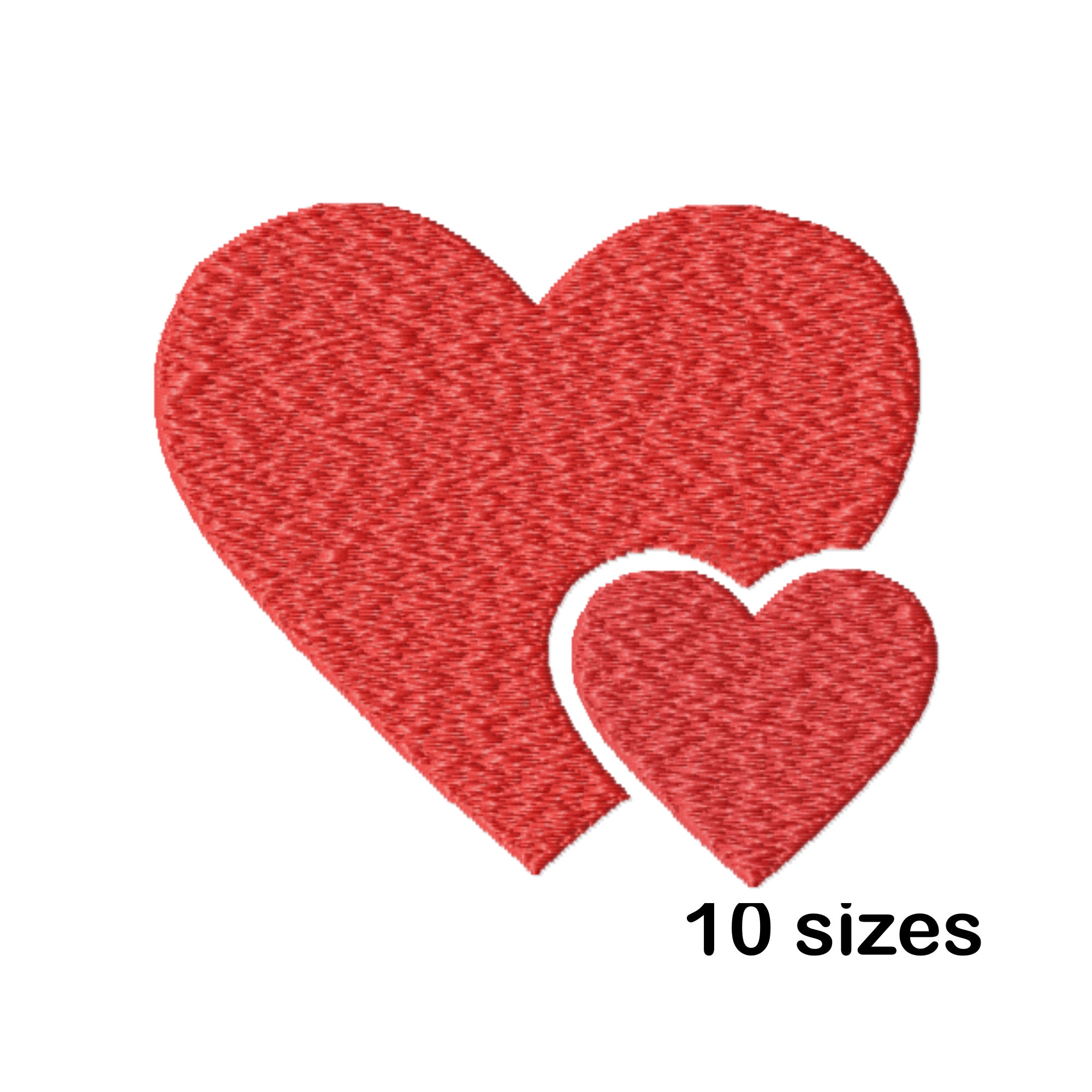 Hearts Embroidery Designs Instant Download 10 Sizes - Etsy