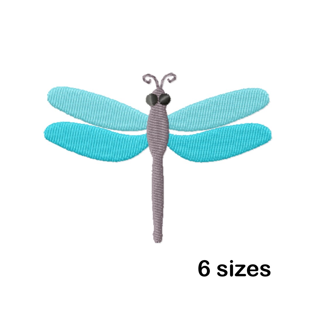 Dragonfly Embroidery Design, Instant Download in 6 Sizes - Etsy