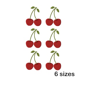 Cherries Embroidery Design, Instant Download in 6 Sizes - Etsy
