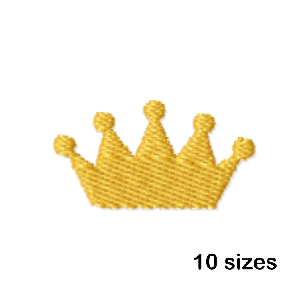 Crown Embroidery Design, Instant Download in 10 Sizes - Etsy