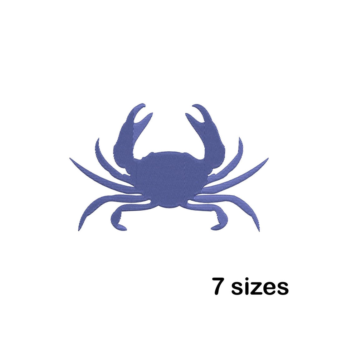 Crab Machine Embroidery Design, Nautical Ocean Pattern, Instant ...