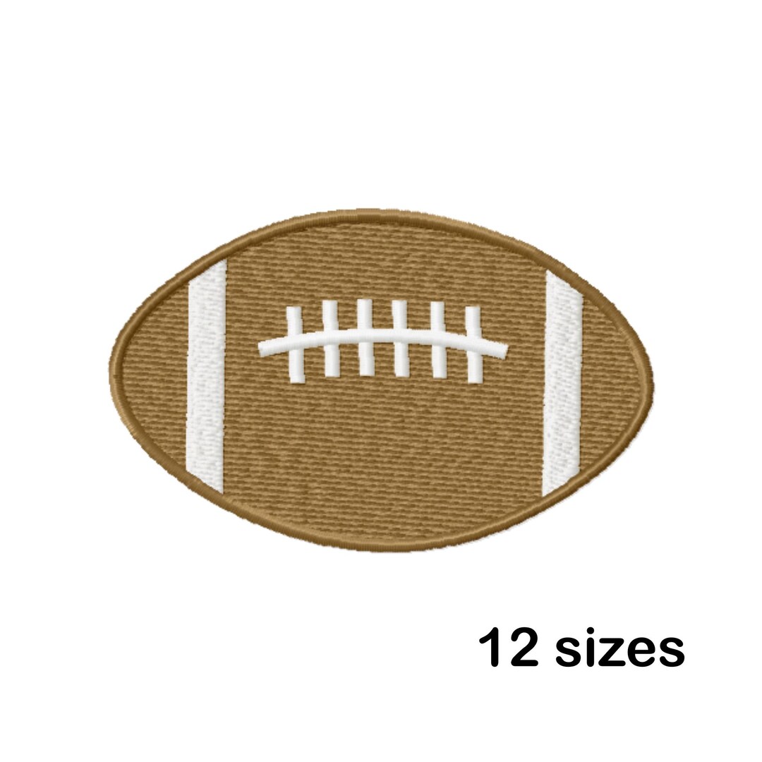 Football Embroidery Design, Instant Download in 12 Sizes - Etsy
