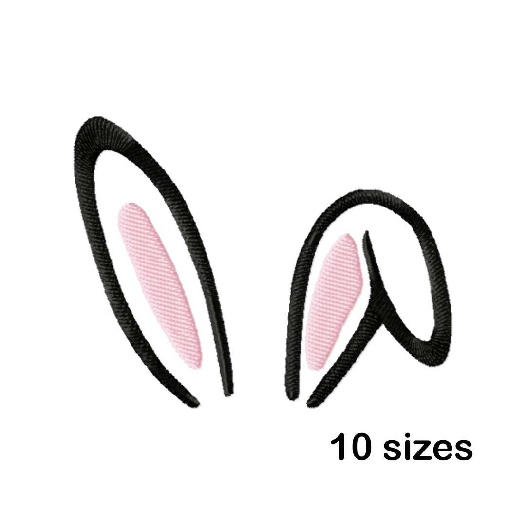 Bunny Ears Embroidery Design, Instant Download in 10 Sizes - Etsy