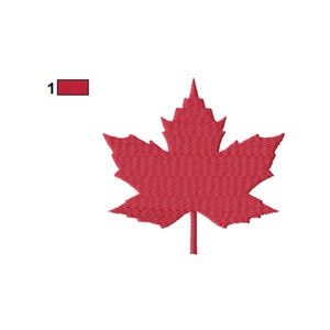 Maple Leaf Embroidery Design, Instant Download in 6 Sizes - Etsy