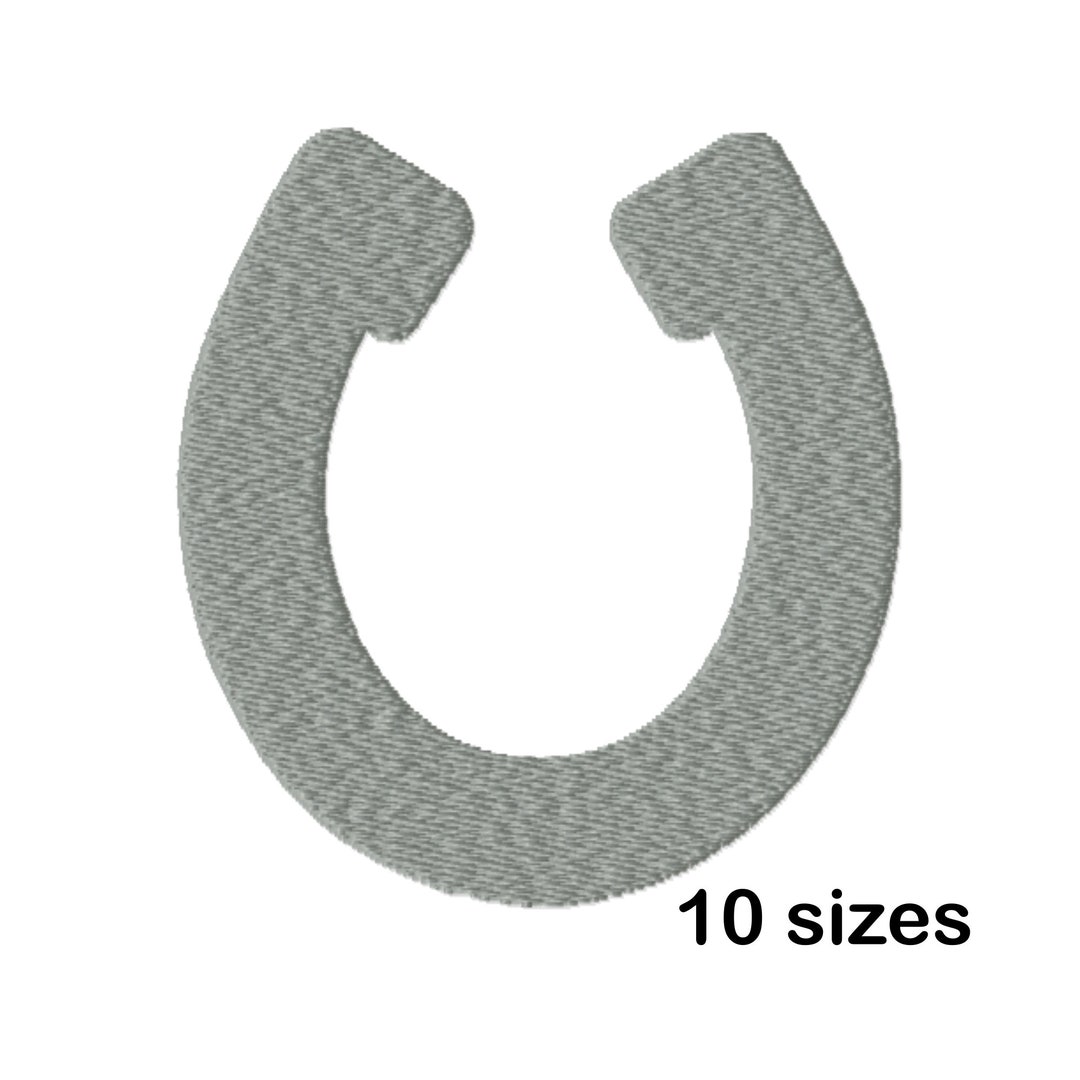 Horseshoe Embroidery Design, Instant Download in 10 Sizes - Etsy