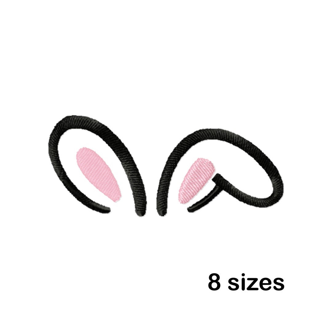 Bunny Ears Embroidery Design, Instant Download in 8 Sizes - Etsy