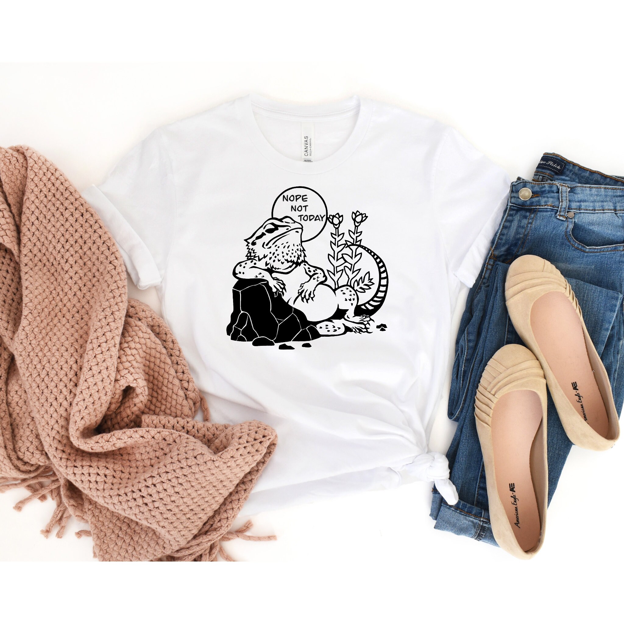 Bearded Dragon Tshirt | Lazy Dragon | Nope Not Today | Desert | Beardie ...