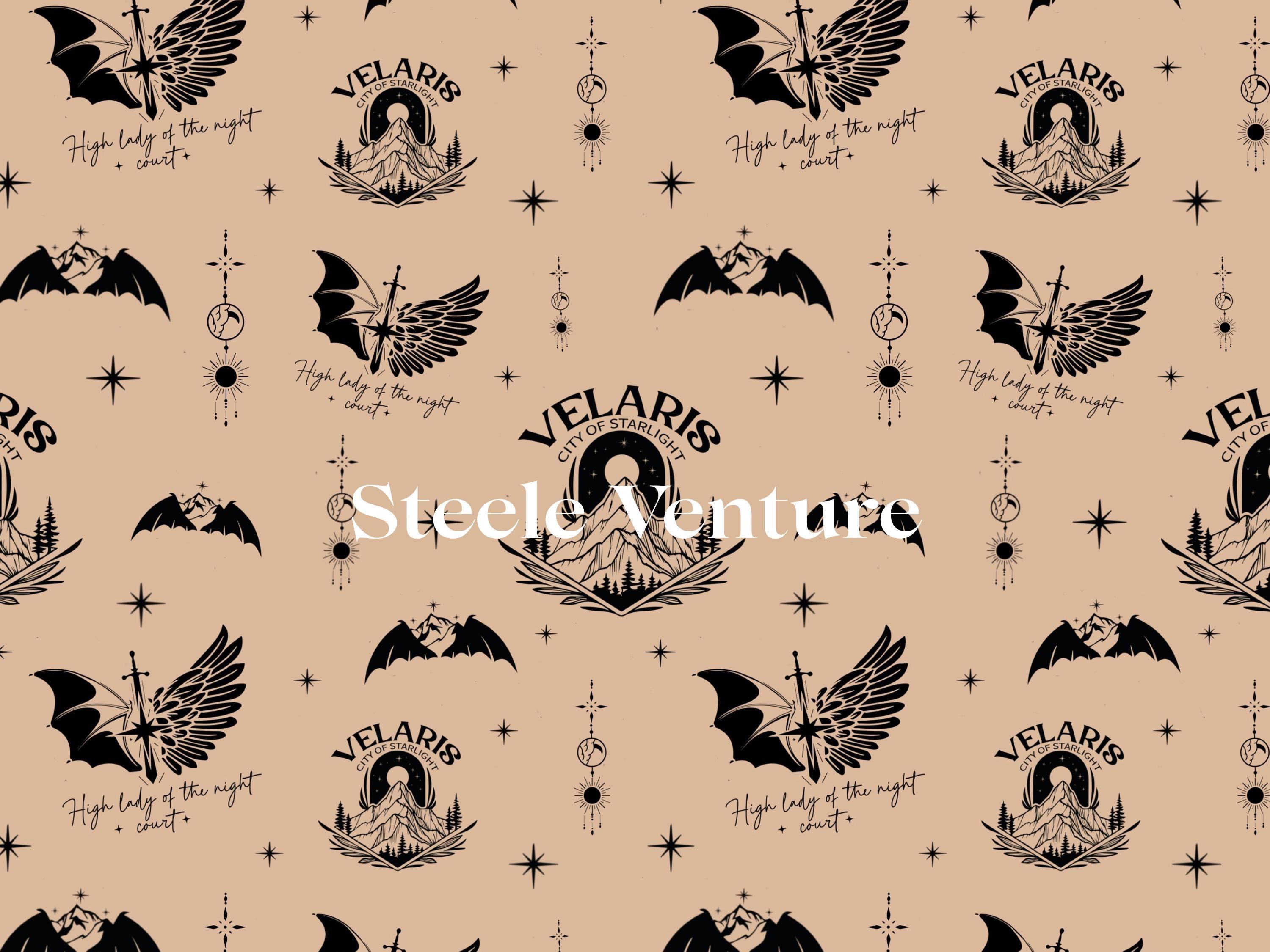 ACOTAR Seamless Pattern: Velaris Night Court Repeat Tile (digital ...