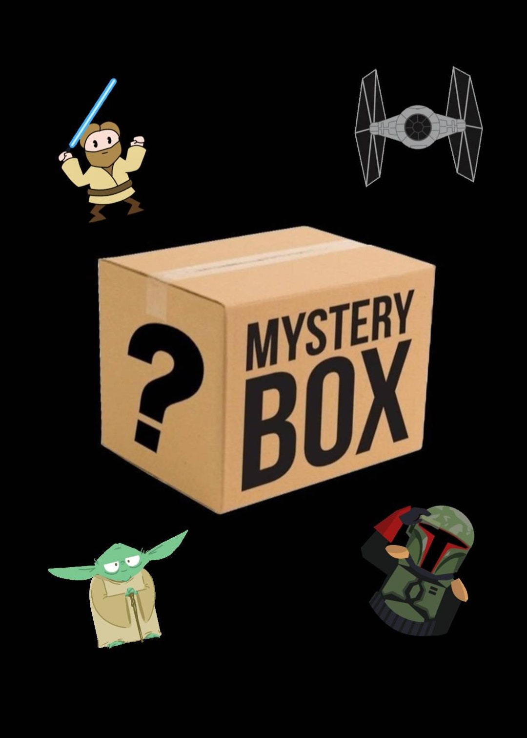 Star Wars Mystery Box Mystery Box Darth Vader Baby Yoda - Etsy