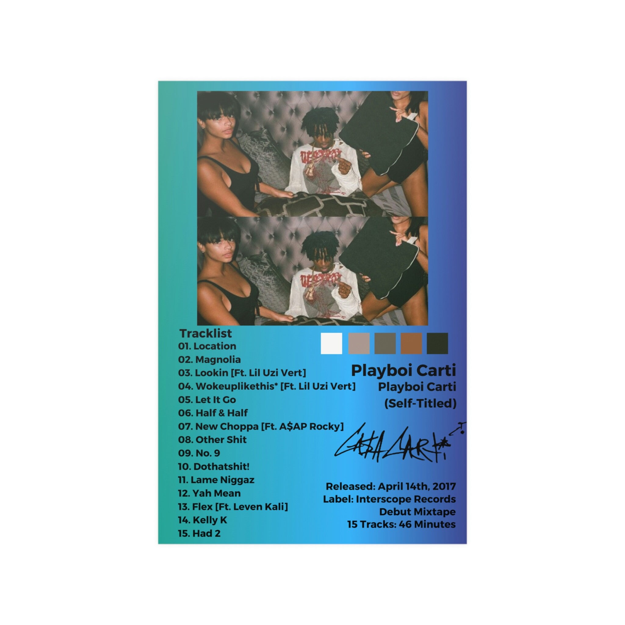 Playboi Carti Poster Playboi Carti Autotitulado Art Rap - Etsy México