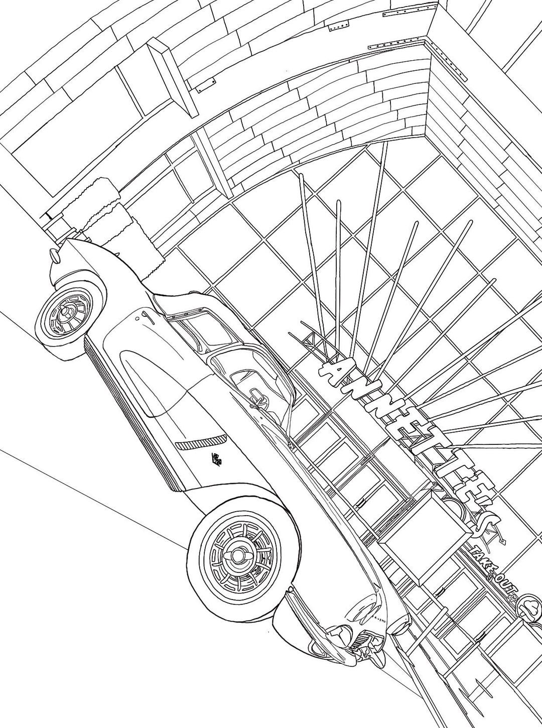 Annette's Dinner Coloring Page (printable) - Etsy