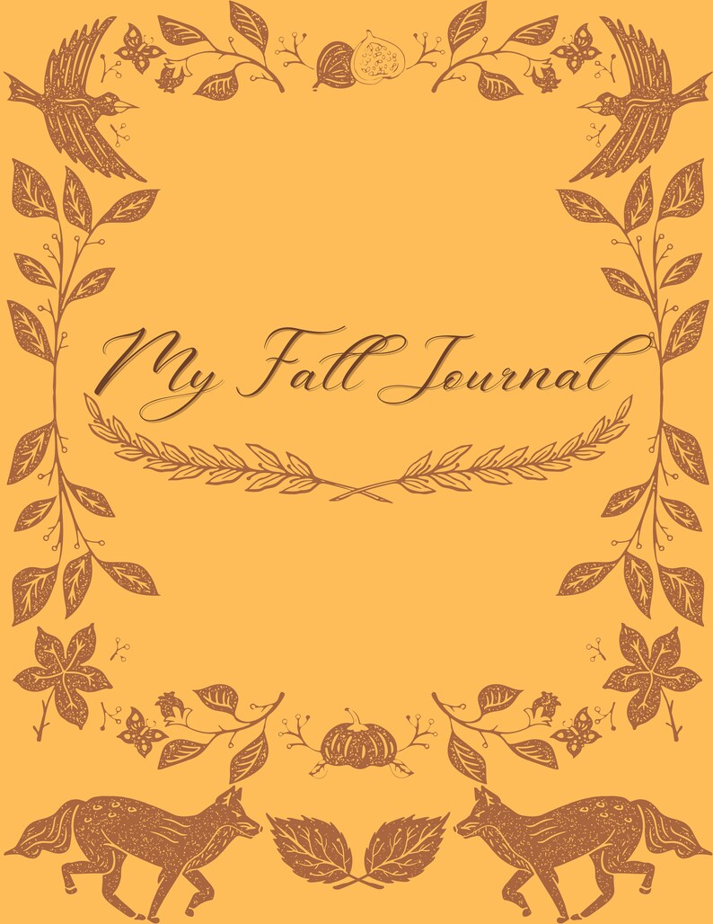 Fall Journal Fall Bullet Journal Fall Notebook Junk Journal - Etsy