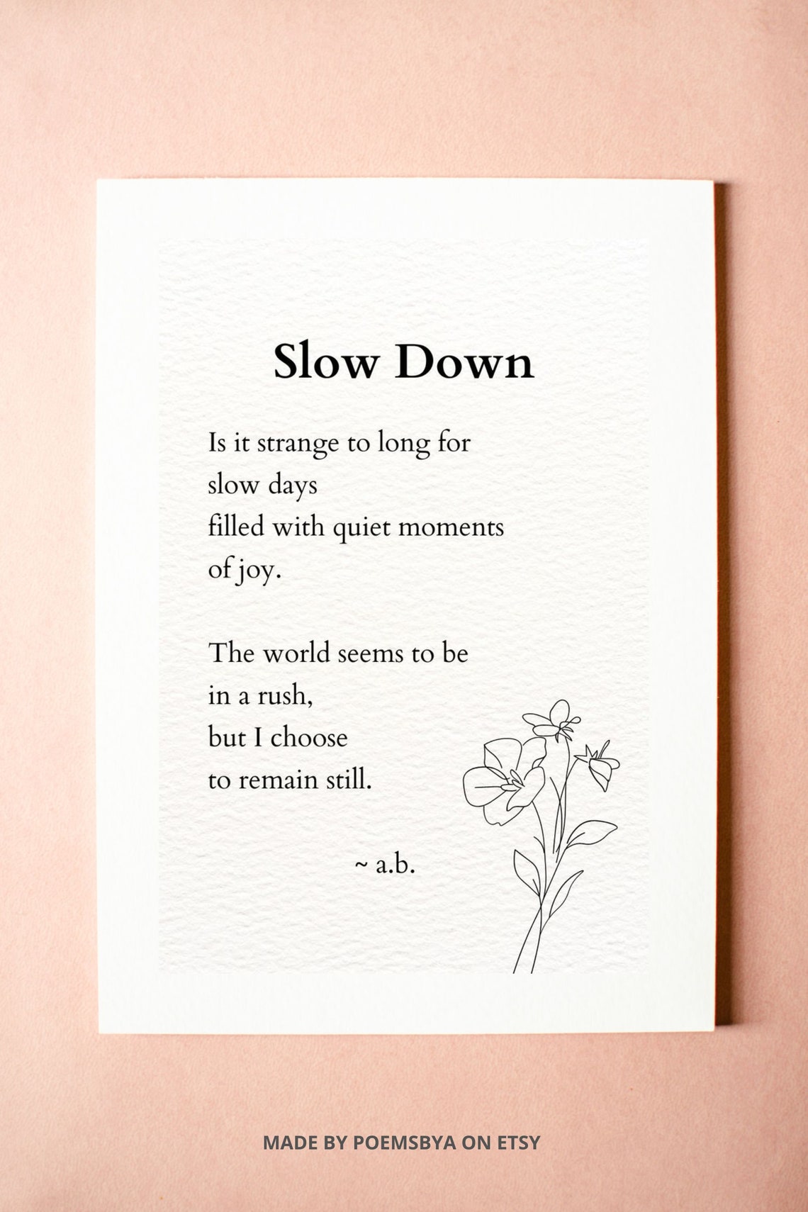 Short Poem Life Slow Down Life, Short Poem Life, Digital Poem Life ...