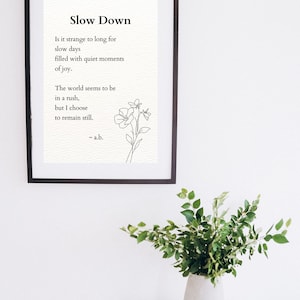 Short Poem Life Slow Down Life, Short Poem Life, Digital Poem Life ...