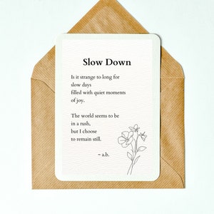 Short Poem Life Slow Down Life, Short Poem Life, Digital Poem Life ...