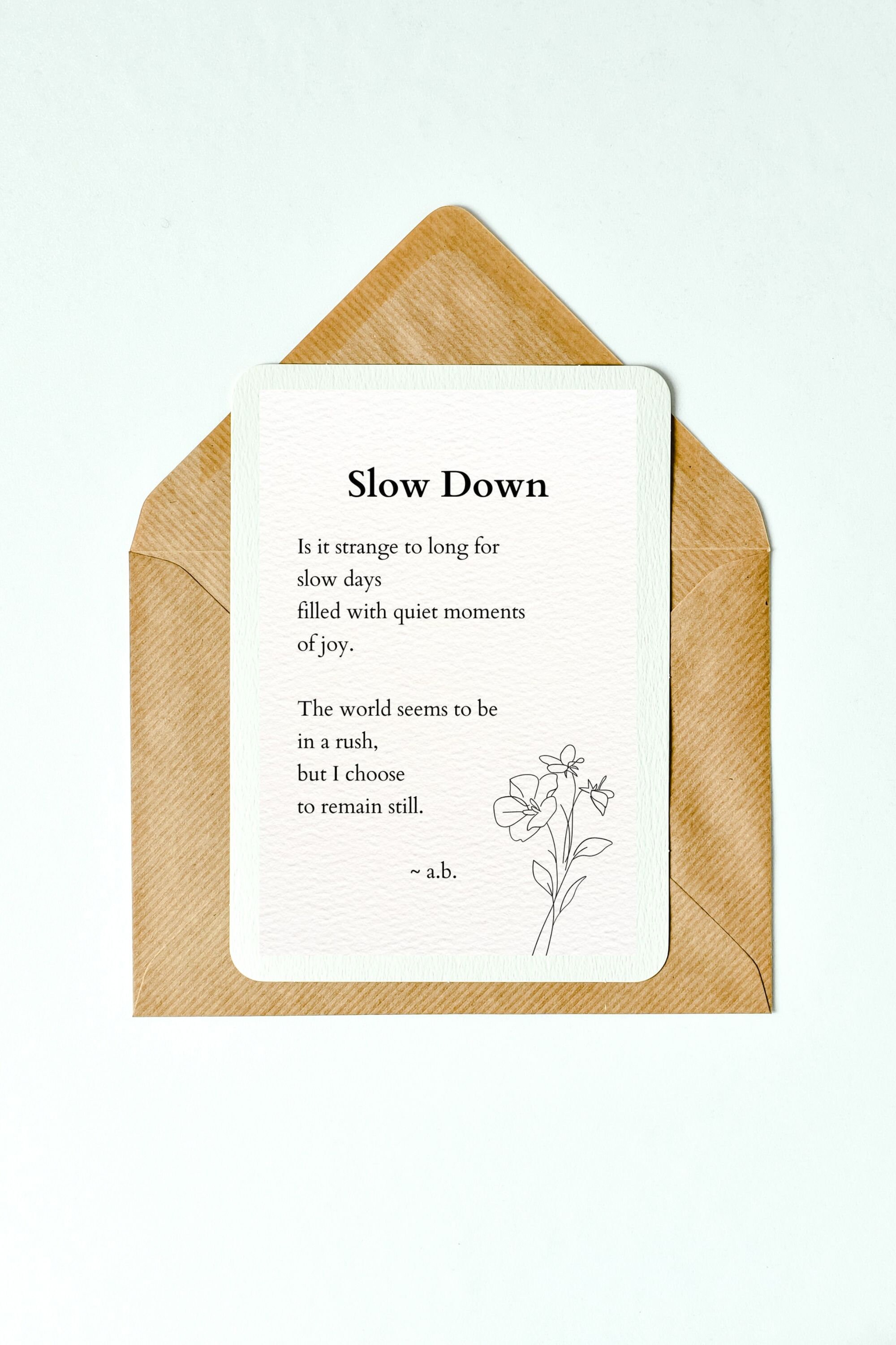 Short Poem Life Slow Down Life, Short Poem Life, Digital Poem Life ...
