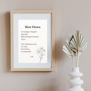 Short Poem Life Slow Down Life, Short Poem Life, Digital Poem Life ...