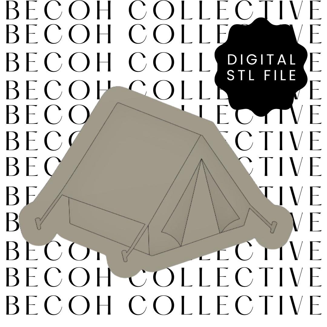 Tent Cookie Stamp and Cutter, Digital STL File (digital Download) - Etsy