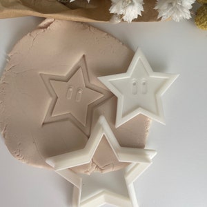 Mario Star Cookie Cutter & Fondant Stamp, Debosser, Mario Bros, Super ...