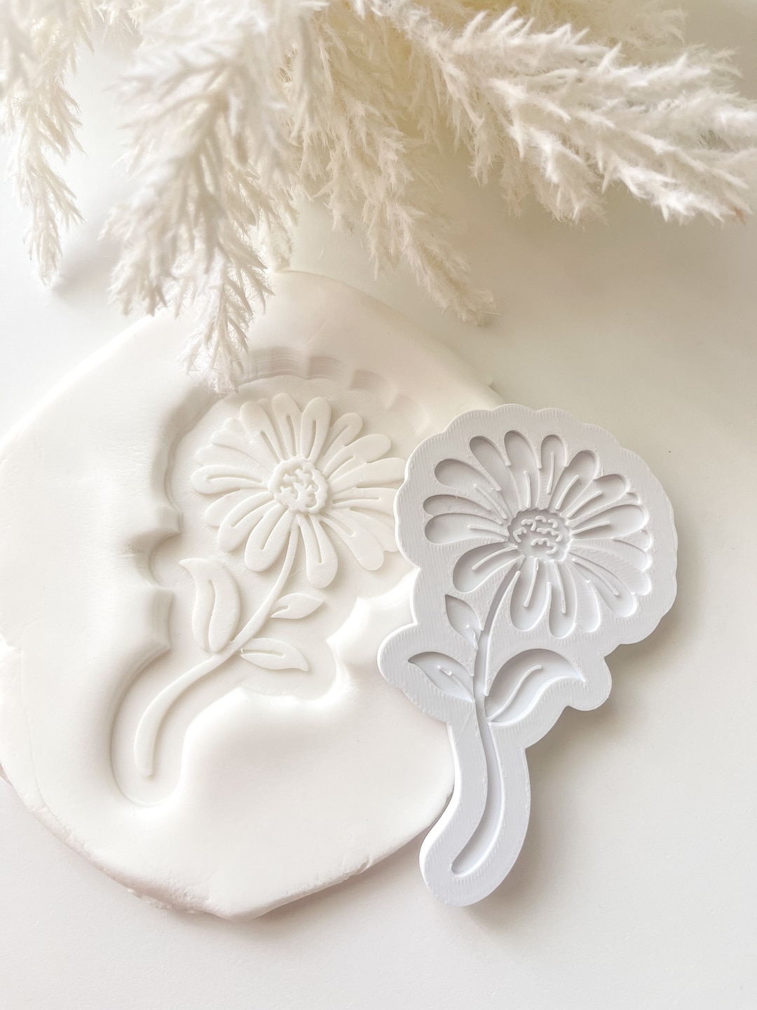 Single Daisy Flower Cookie Stamp & Cutter, Love Themed Cookies, Floral ...