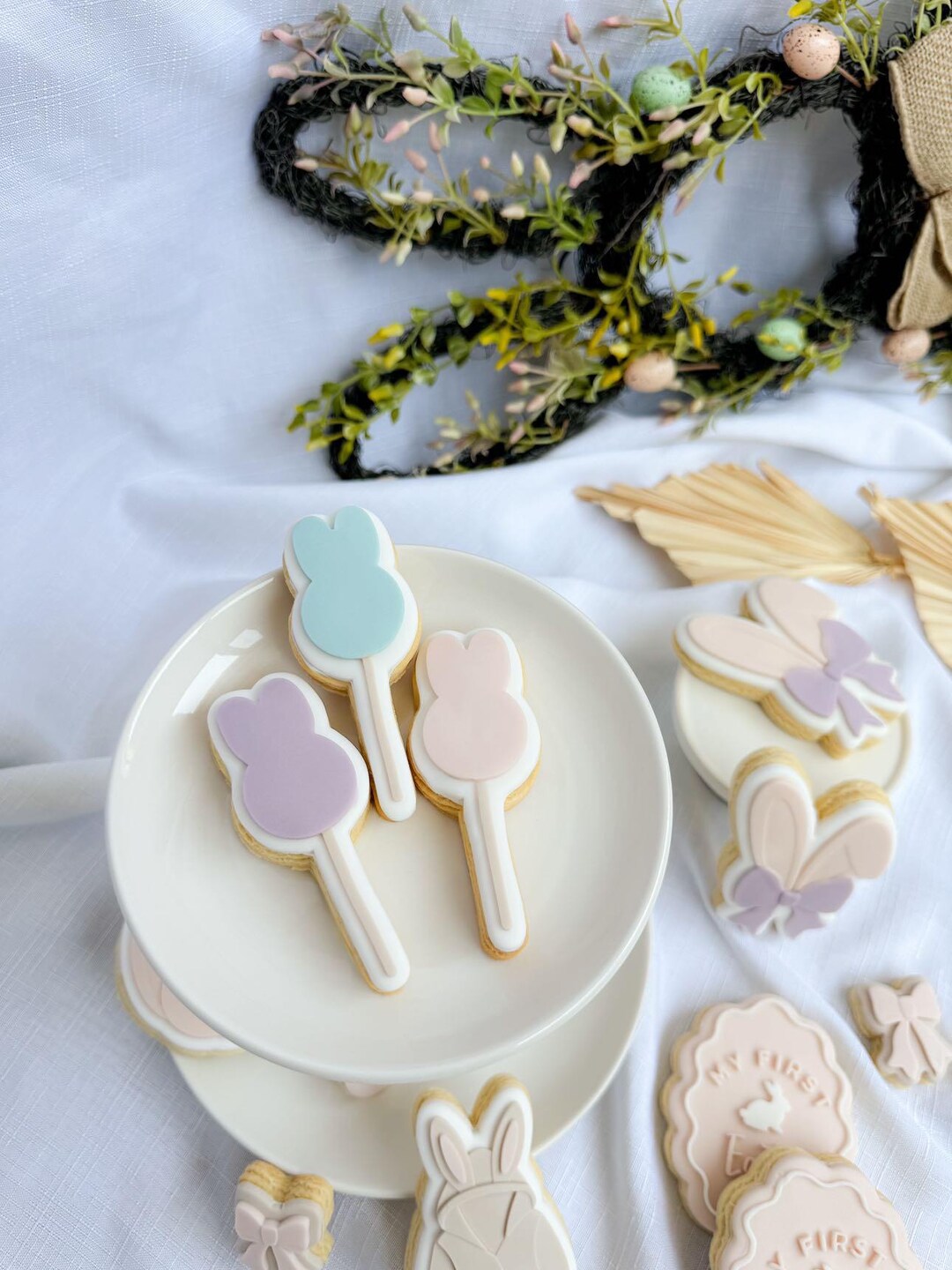 Bunny Cake Pop Cookie Stamp & Cutter, Easter Treats (90mm) - Etsy