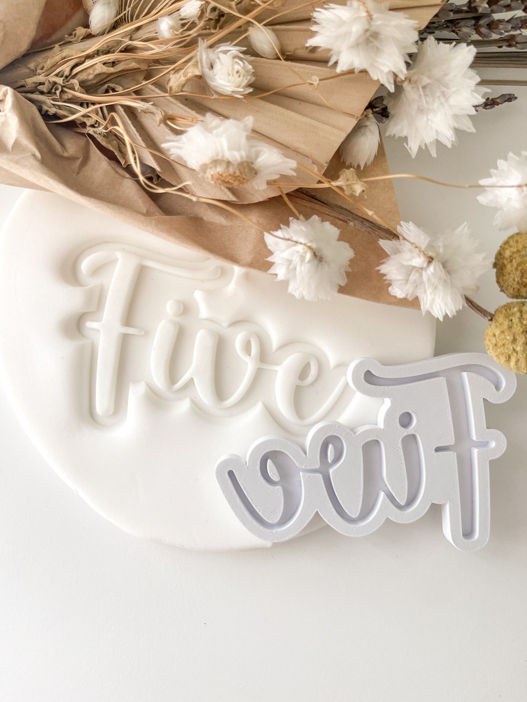 Number Five Cookie Stamp & Cutter - Etsy