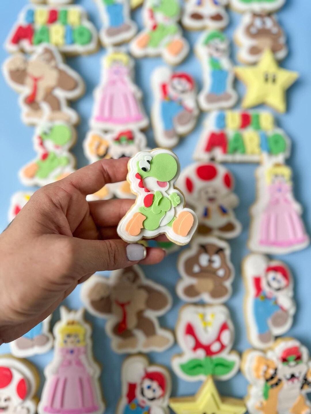 Yoshi Cookie Cutter & Fondant Stamp, Debosser, Mario Bros, Super Mario ...