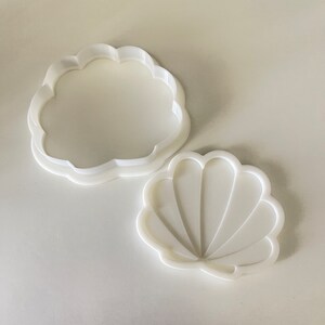 Sea Shell Cookie Cutter & Fondant Stamp, Debosser, Cookie Stamp, Shell ...