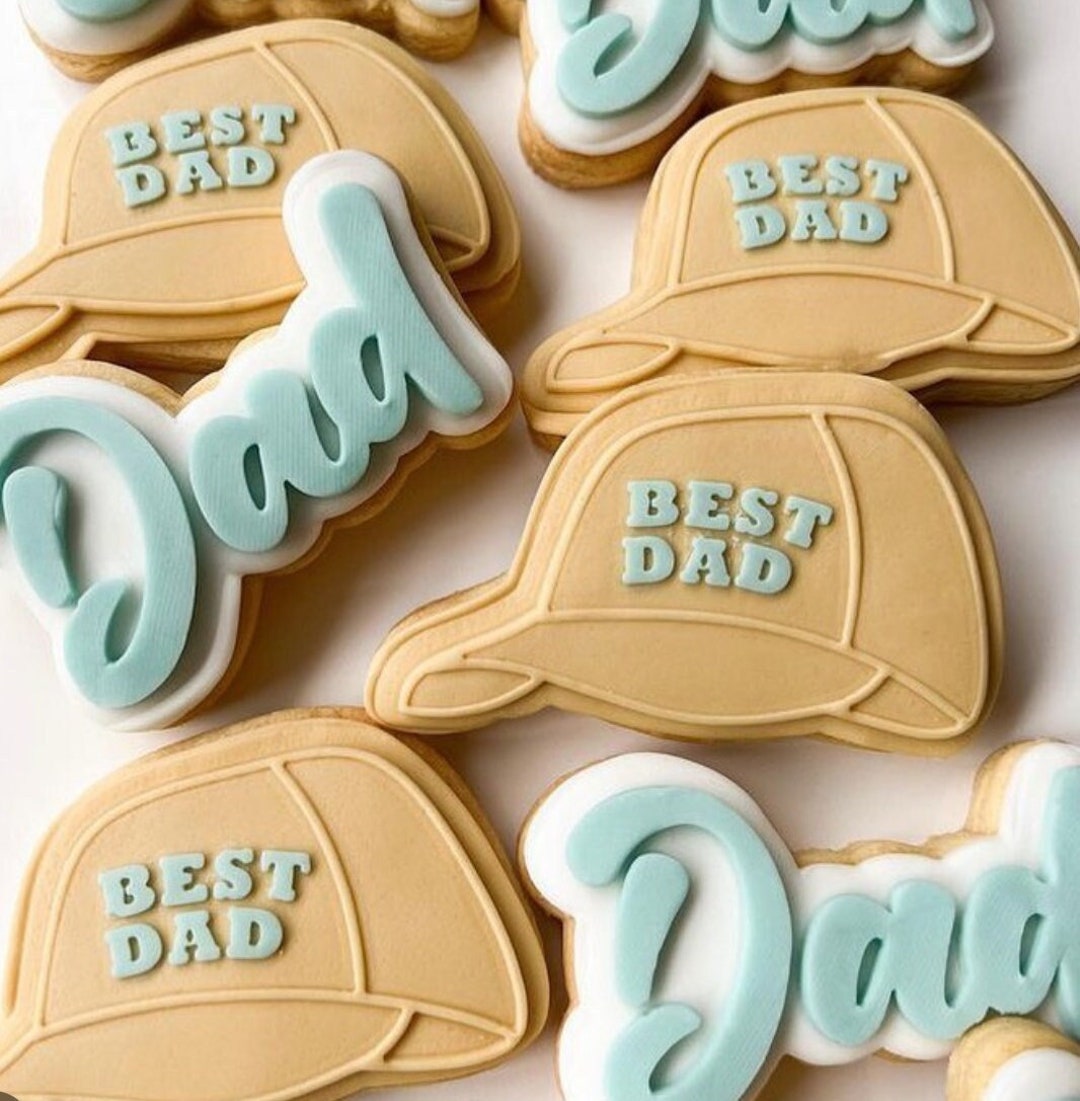 Dad Cookie Cutter & Fondant Stamp, Debosser, Fathers Day Cookie Stamps ...