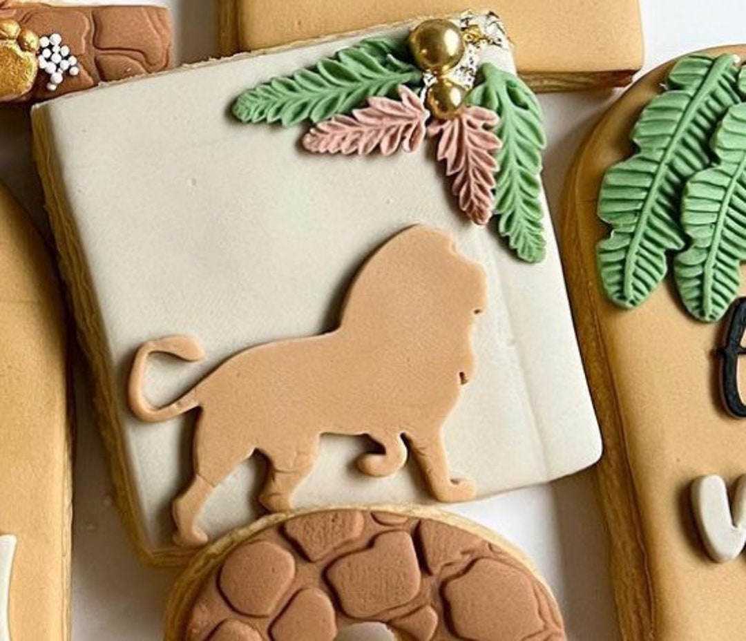 Lion Silhouette Cookie Stamp Only, Safari Cookie Stamp, Jungle Themed ...