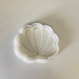 Sea Shell Cookie Cutter & Fondant Stamp, Debosser, Cookie Stamp, Shell ...