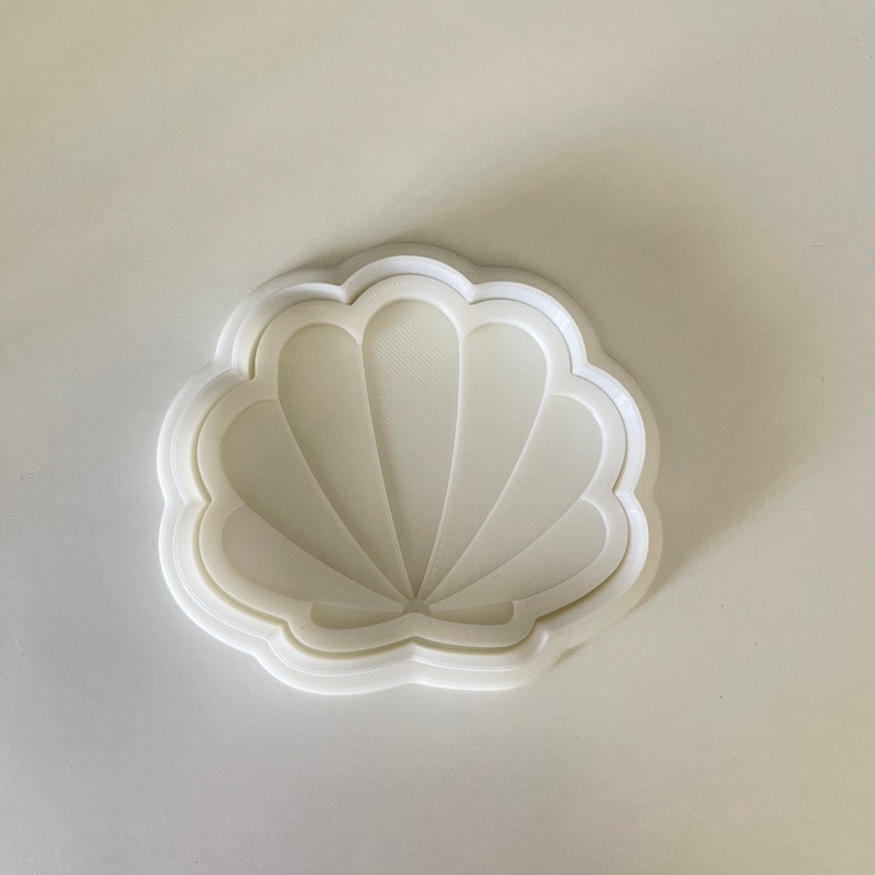 Sea Shell Cookie Cutter & Fondant Stamp Debosser Cookie - Etsy