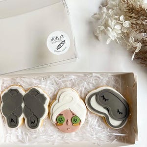 Sleep Mask Cookie Cutter & Fondant Stamp, Debosser, Spa Themed Cookie ...